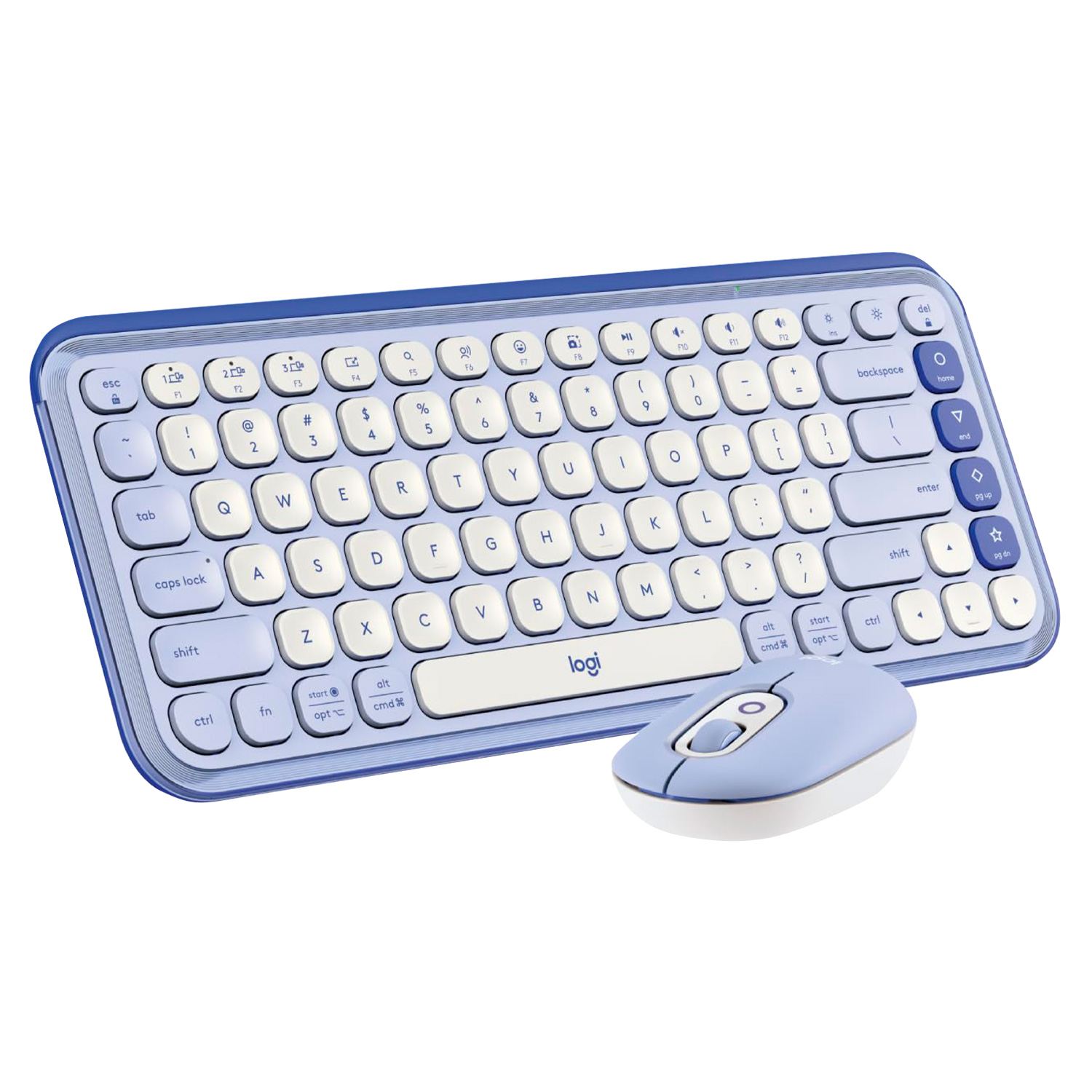 Kit Teclado y Mouse Logitech Pop Icon inalámbricos, con botones y ...
