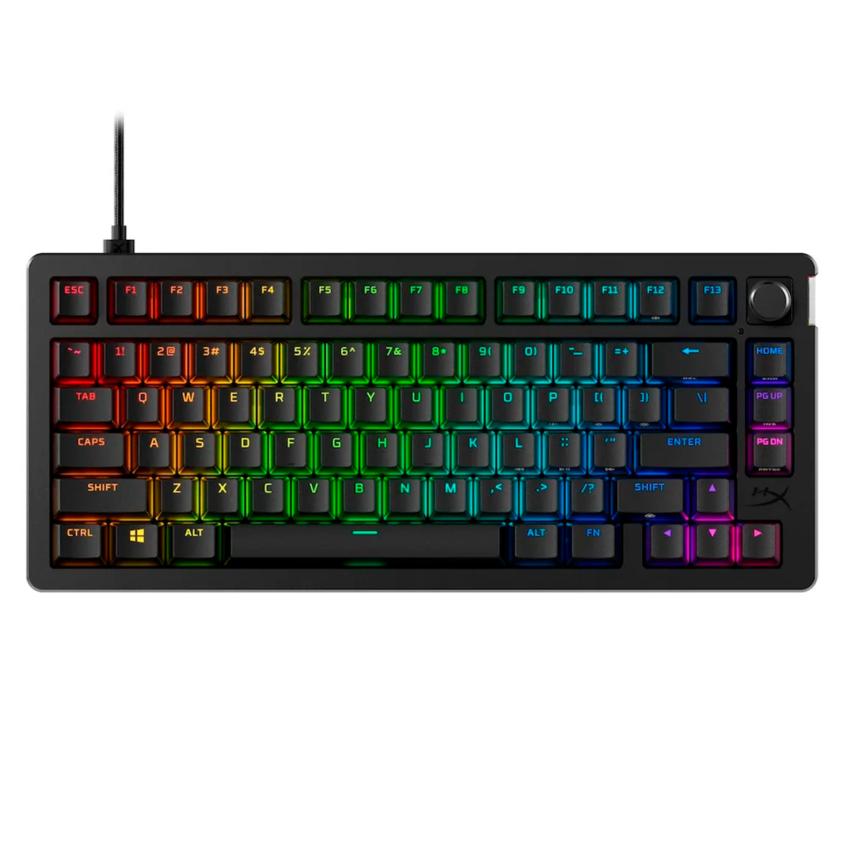 Teclado Gamer HyperX Alloy Rise 75% con switches lineales e iluminación ...